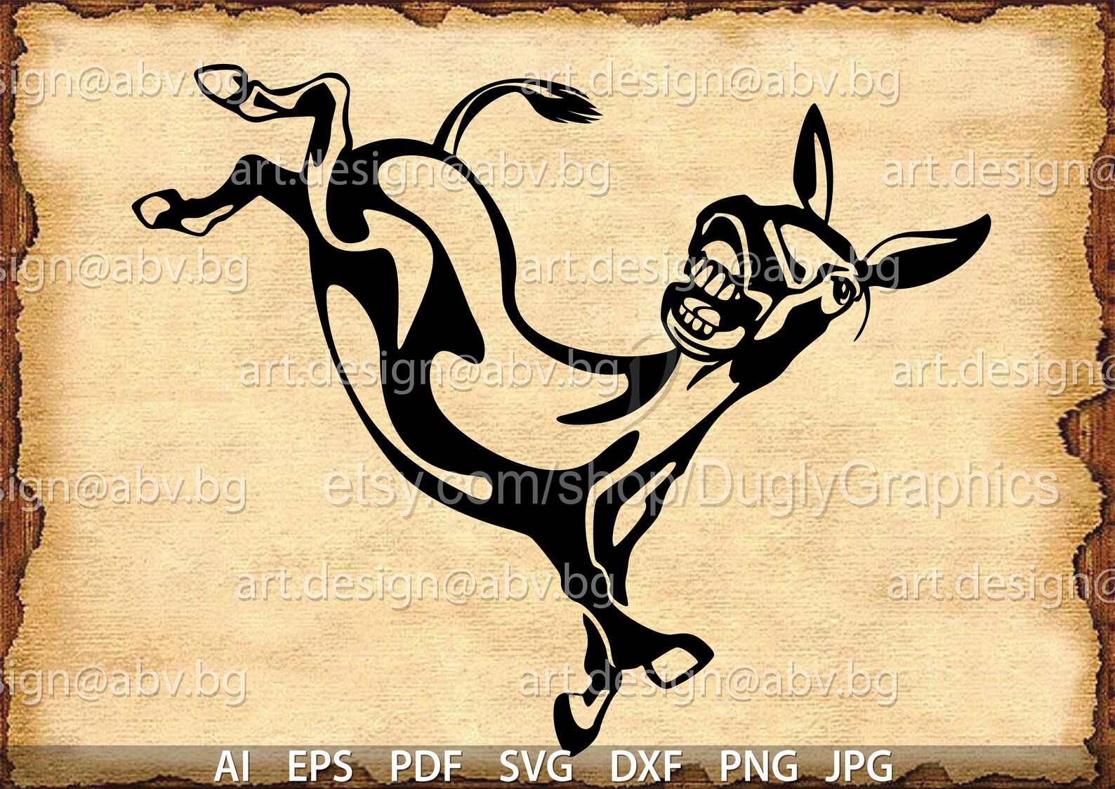 Vector DONKEY Dance Svg AI, PNG, Eps, Pdf, Dxf, Jpg Download, Digital ...