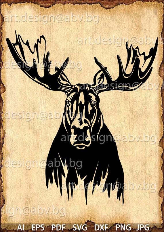 Moose Head Vector