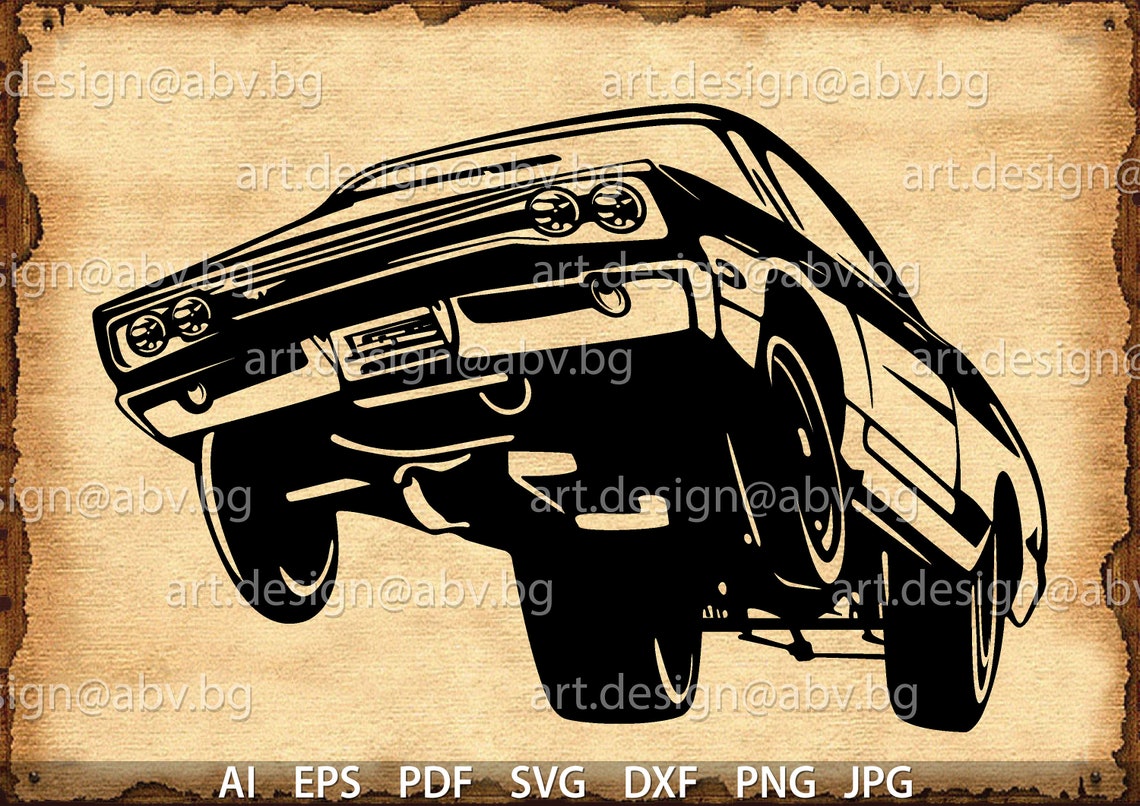 Vector DANCING CAR SVG dxf ai eps pdf png dxf jpg | Etsy