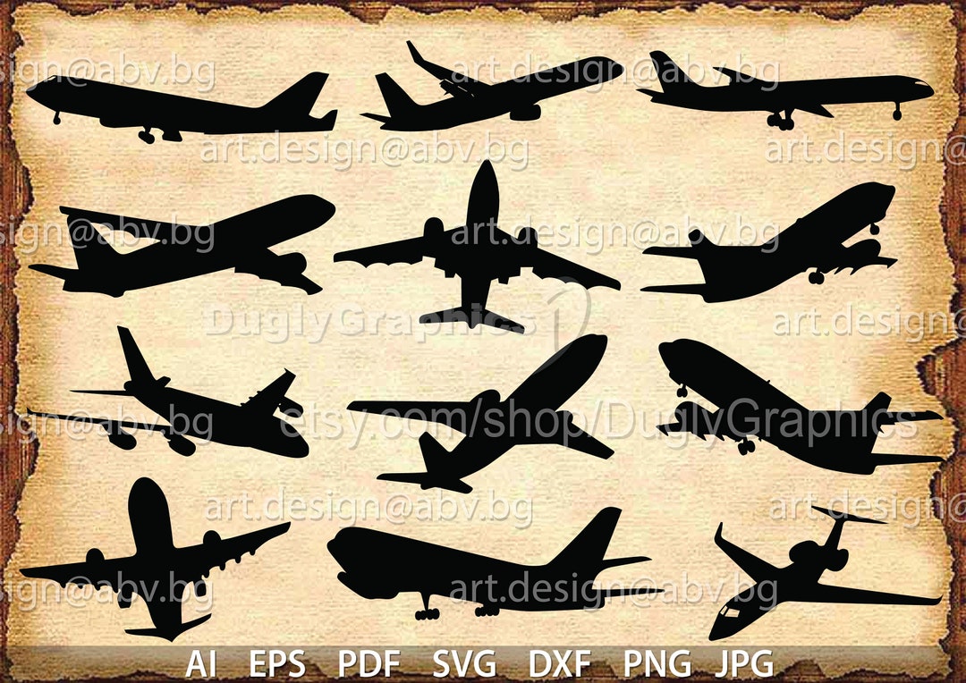 Airplane Vector Art, Plane Clipart Bundle (digital Download) - Etsy