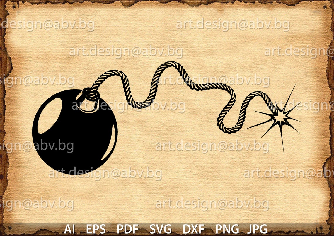 Vector BOMB AI PNG Eps Pdf Svg Dxf Jpg Download - Etsy