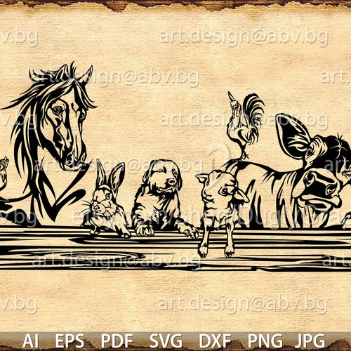 Vector RABBIT Body AI Eps PNG Pdf Svg Dxf Jpg Download Digital - Etsy UK