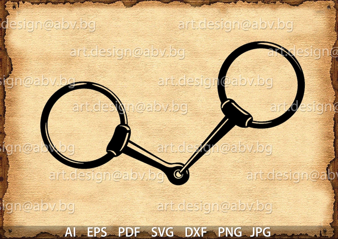 Vector SNAFFLE BIT, Horse, AI, Eps, Png, Pdf, Svg, Dxf, Jpg Download ...