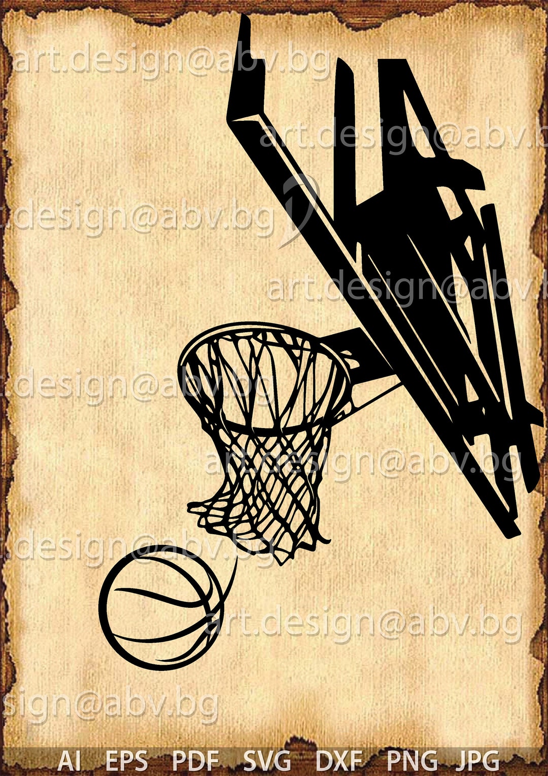 Vector BASKETBALL HOOP, Ai, Eps, Pdf, SVG, Dxf, Png, Jpg Download ...