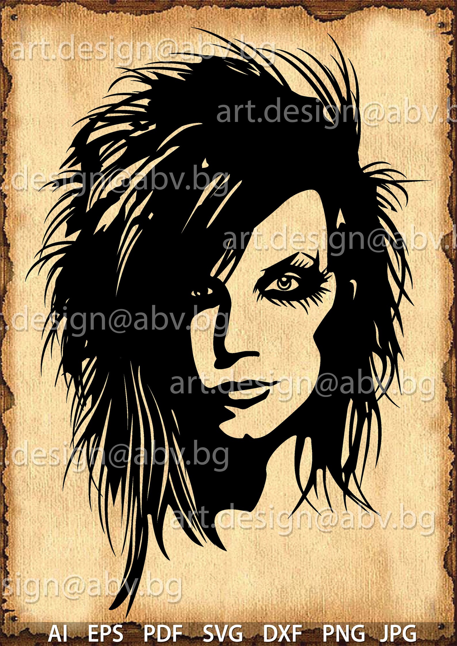 Vector WOMAN, Face, AI, Png, Eps, Svg, Dxf, Pdf, Jpg Download Files ...