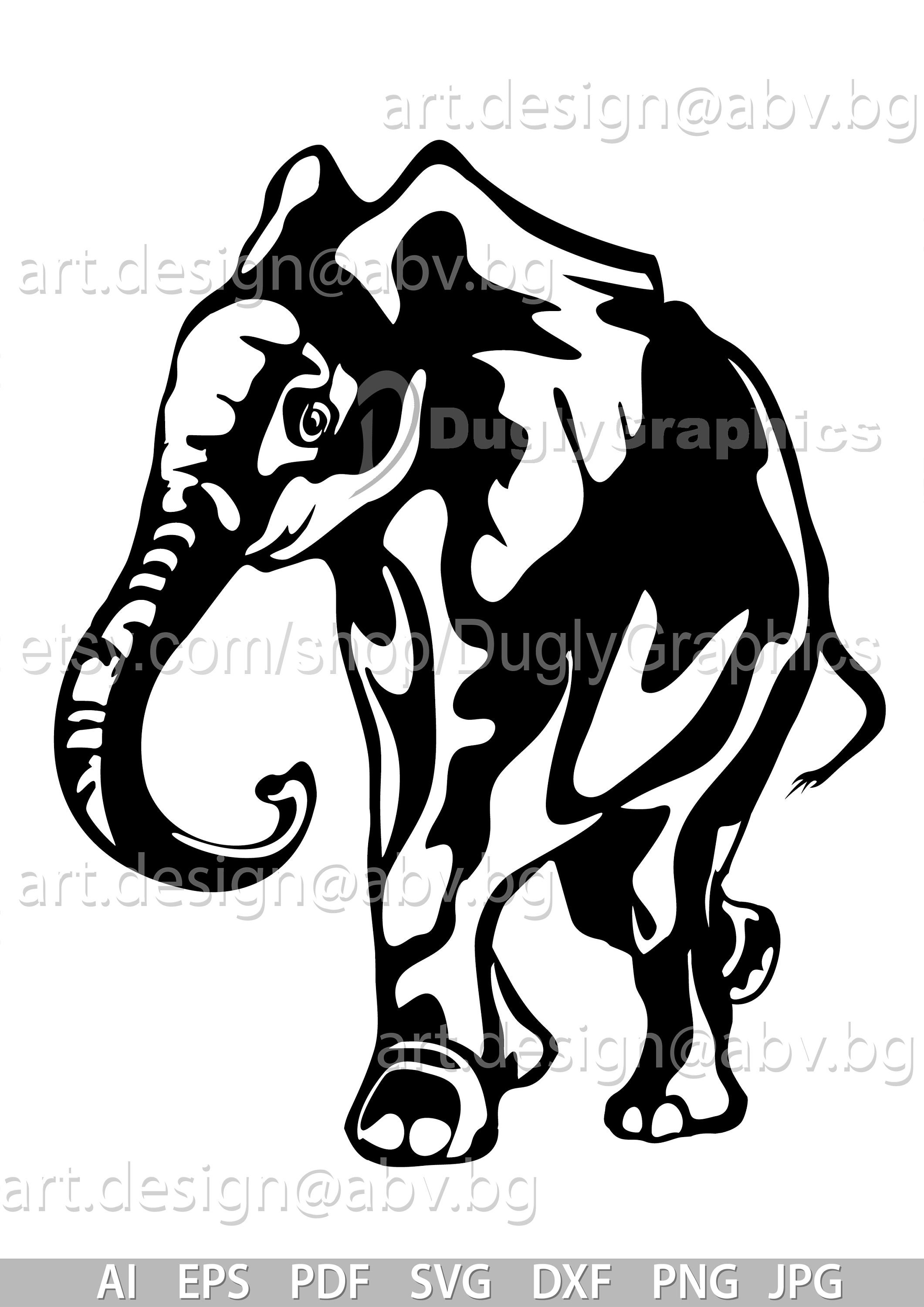 Vector ELEPHANT Body AI Eps Pdf Svg Dxf Png Jpg Download - Etsy Canada