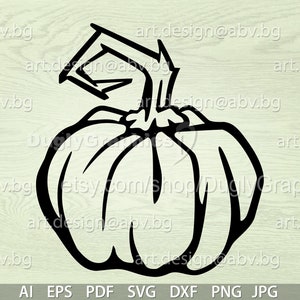 Vector PUMPKIN, SVG, Ai, Eps, PNG, Dxf, Pdf, Jpg Download, Digital ...