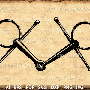 Vector SNAFFLE BIT, Horse, AI, Eps, Png, Pdf, Svg, Dxf, Jpg Download ...