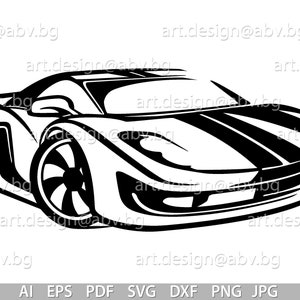 Vector AUTO, SVG, DXF, Ai, Eps, Pdf, Png, Dxf, Jpg Download, Digital ...