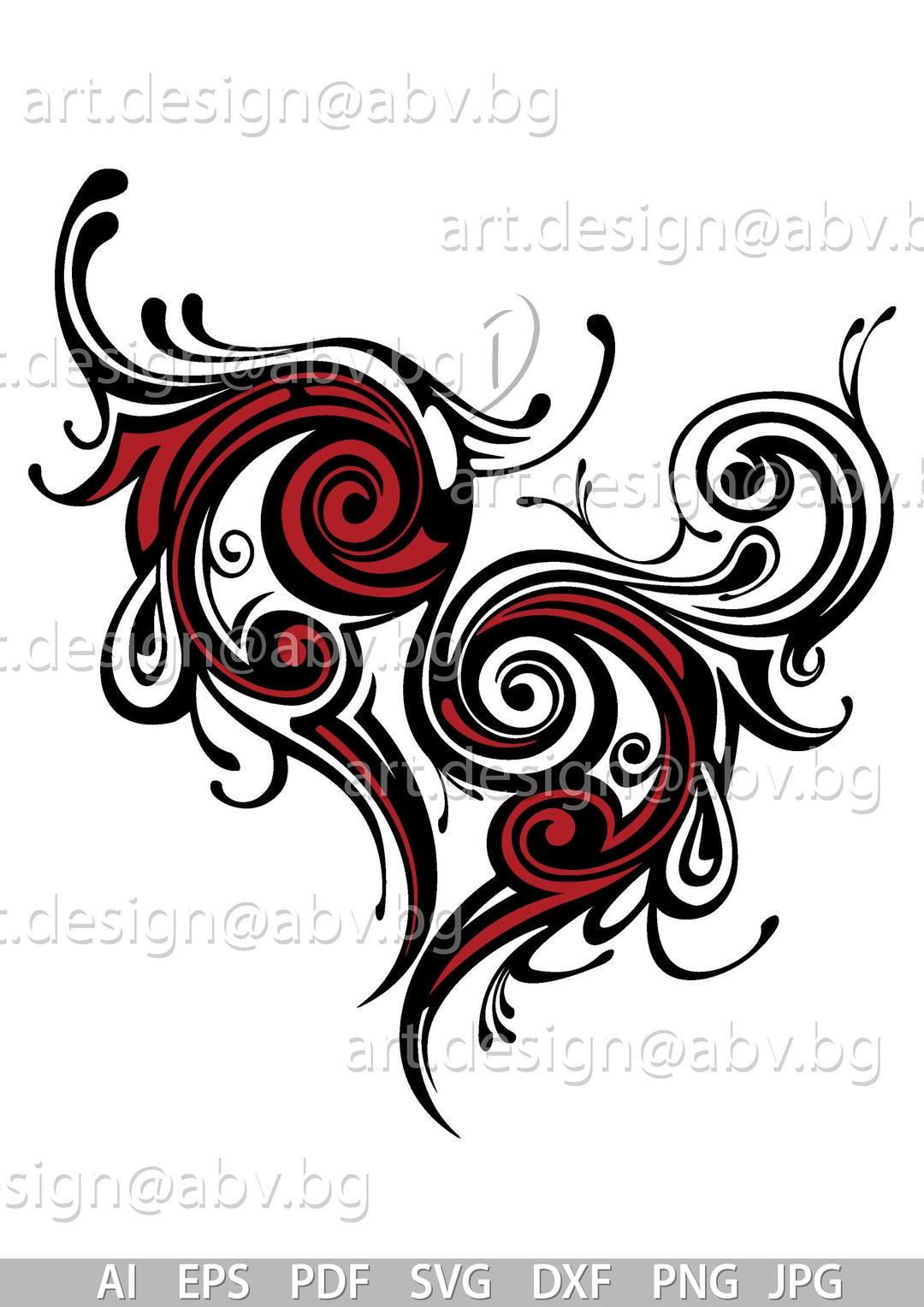 Floral Heart Vector, Swirl Design (digital Download) - Etsy