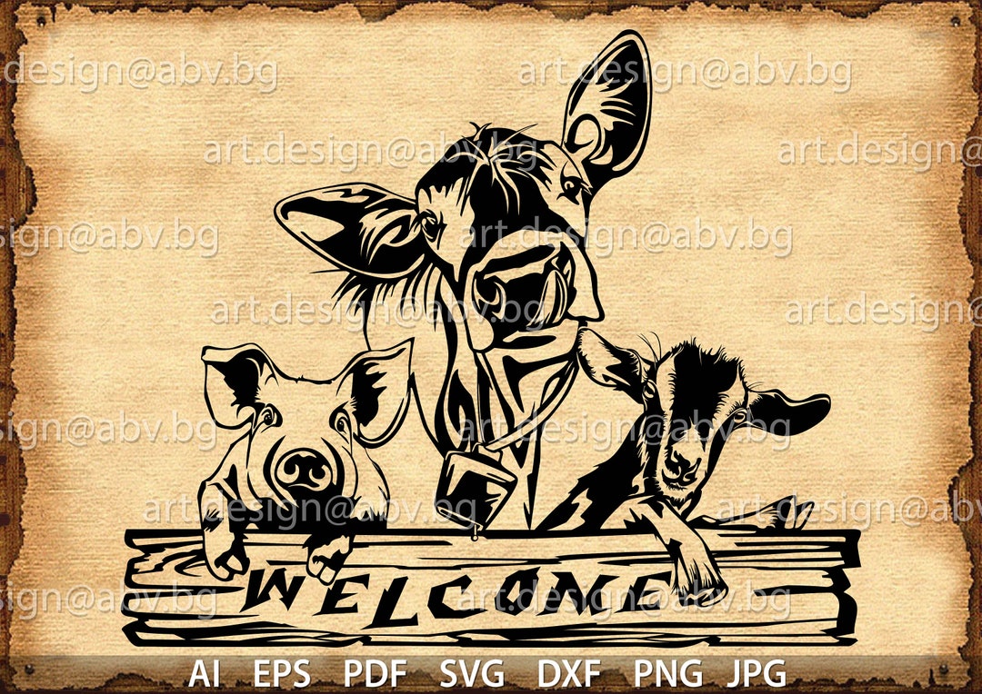 Vector ANIMAL FARM, Text, Ai, Eps, Pdf, Svg, Dxf, Png, Jpg Download ...