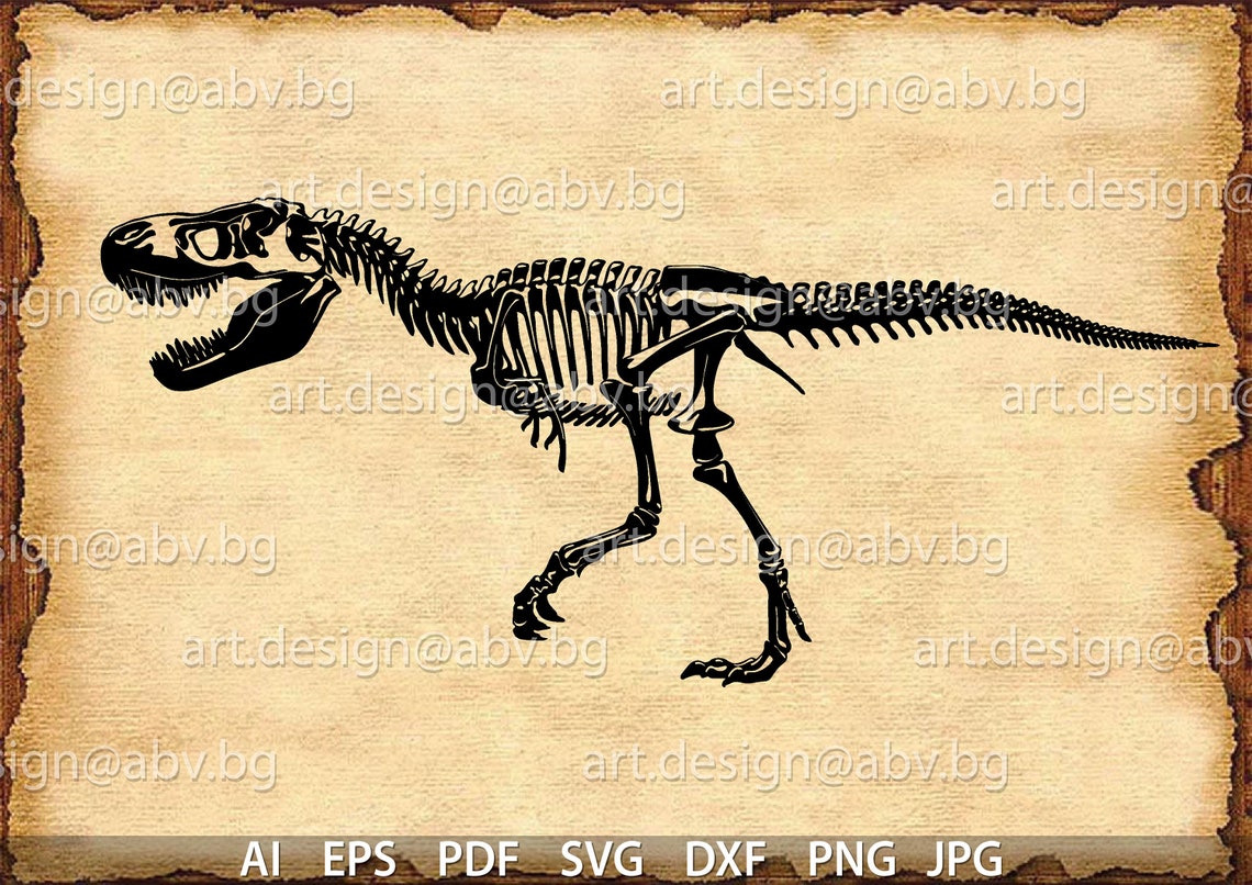 Vector T-REX SVG DXF ai eps pdf png jpg Image Graphic | Etsy