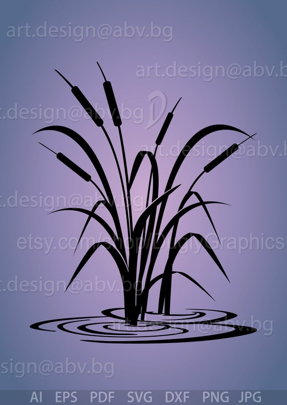 Vector BULRUSH Potpourri AI Eps Pdf Svg Dxf Png Jpg - Etsy