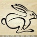 Vector RABBIT Jump AI Eps PNG Pdf Svg Dxf Jpg - Etsy