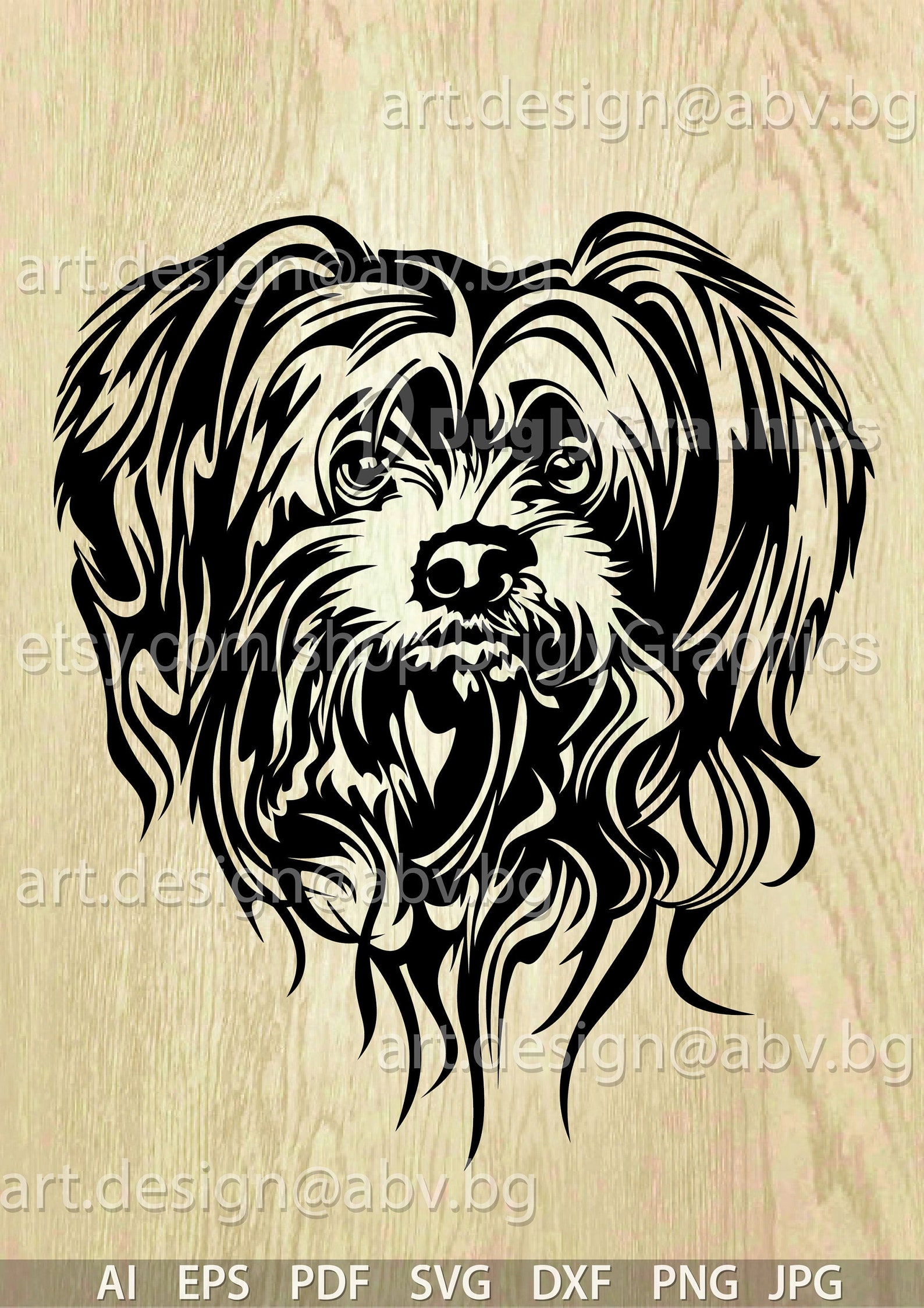 Vector DOG YORKIE POO Ai Png Pdf Eps Svg Dxf Jpg Download - Etsy