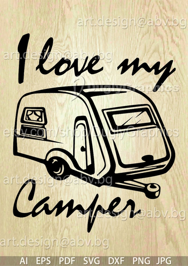 Vector CAMPER SVG DXF Ai Eps Pdf Dxf Png Jpg Download - Etsy
