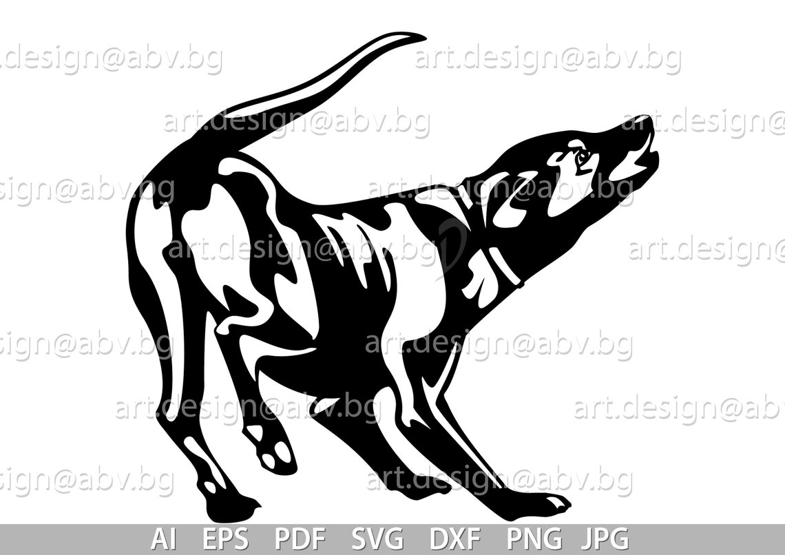 Vector DOG Working Dog AI Png Pdf Eps Svg Dxf Jpg - Etsy