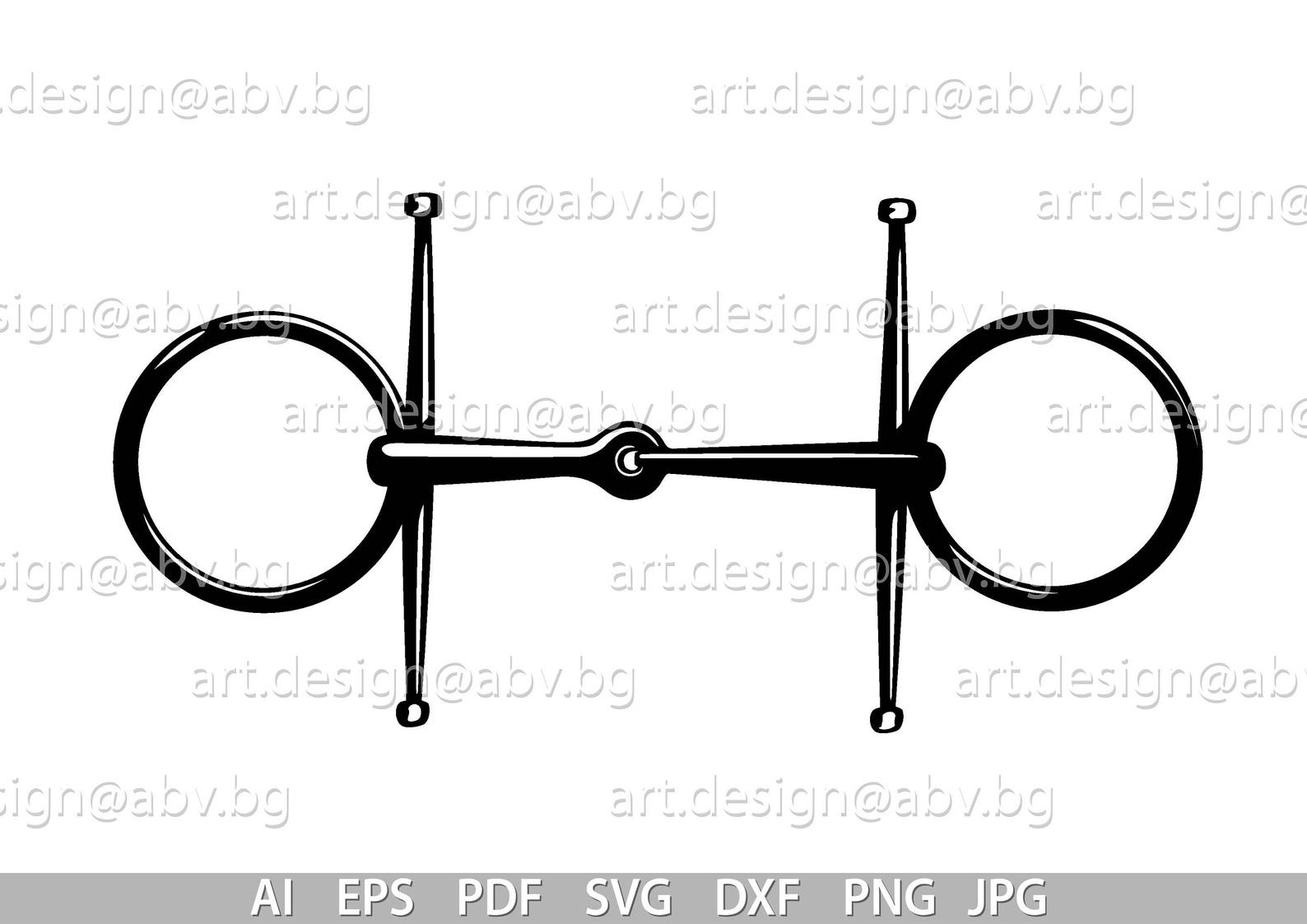 Vector SNAFFLE BIT horse AI eps png pdf dxf svg jpg | Etsy