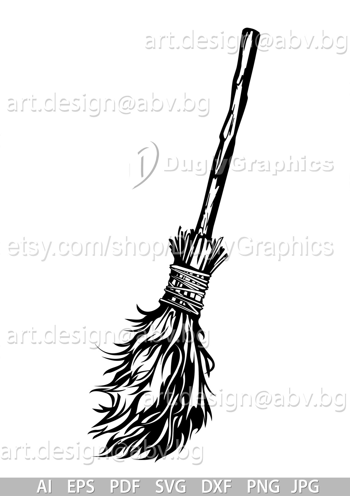 Vector BROOM Svg Ai Eps Pdf Dxf PNG Jpg Download Digital - Etsy