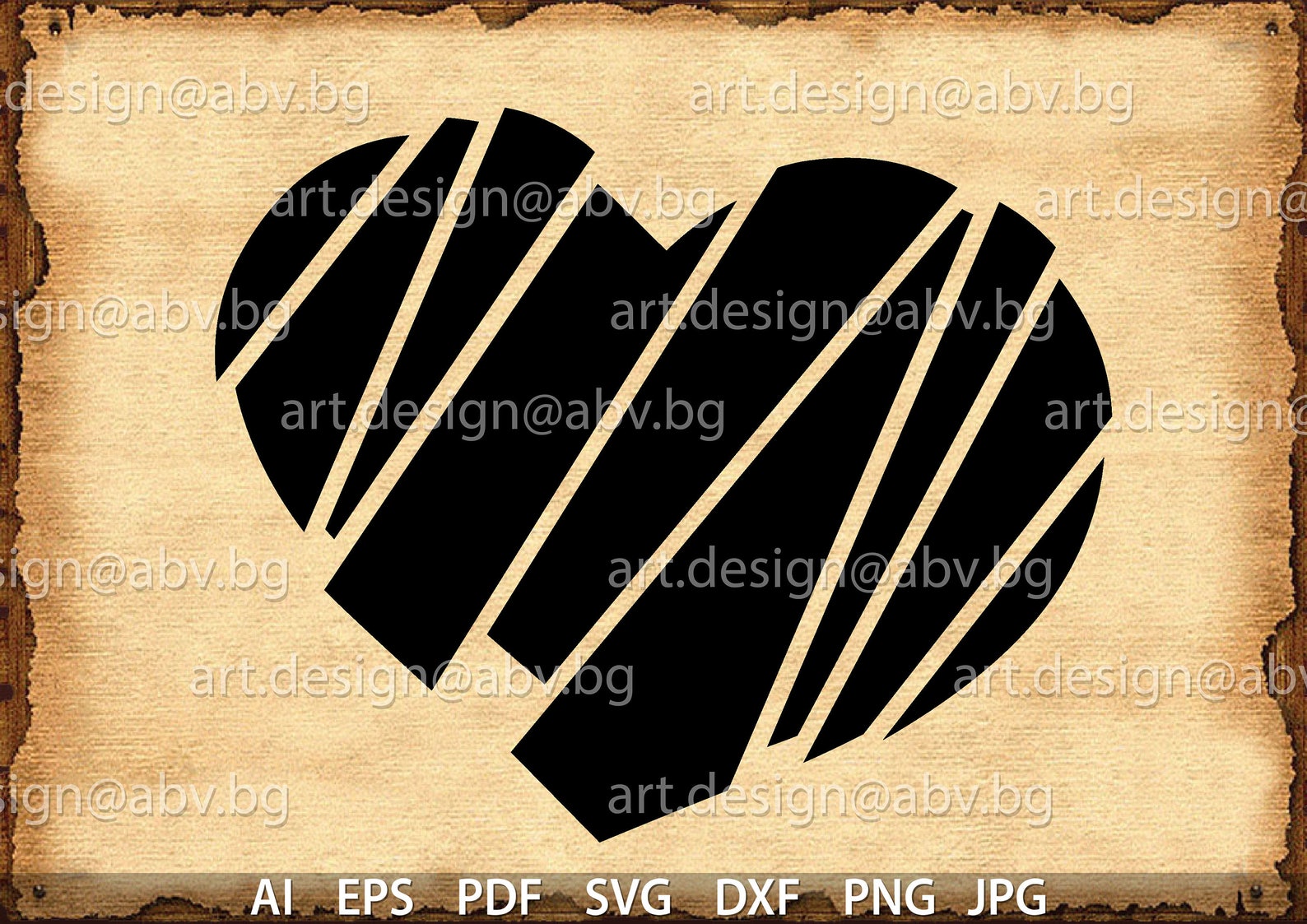 Vector HEART AI Eps Png Pdf Svg Dxf Png Jpg Download - Etsy