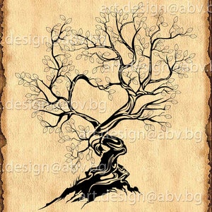 Vector WEDDING TREE, Ai, Eps, Pdf, PNG, Svg, Dxf, Jpg Image Graphic ...