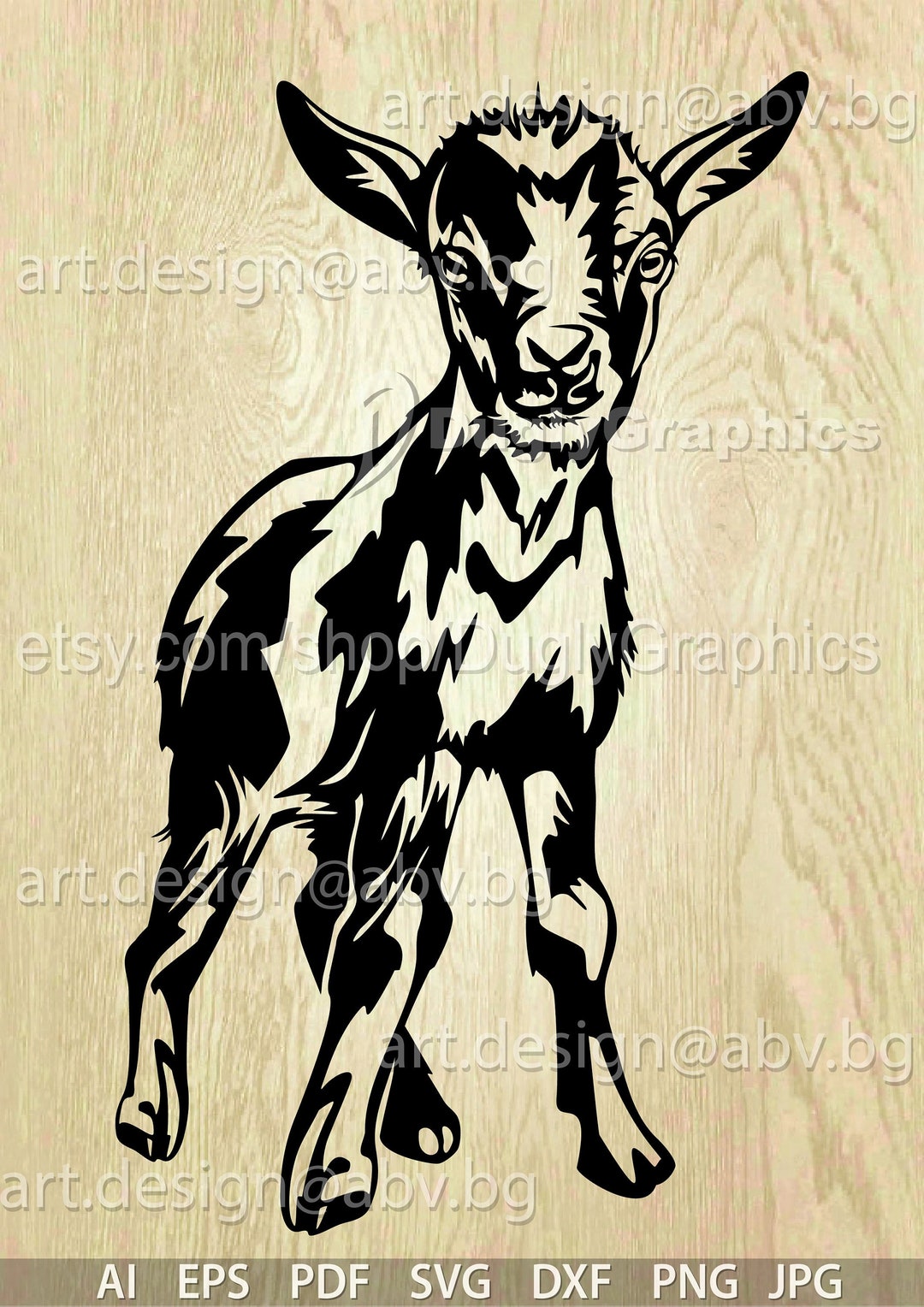 Vector GOAT BABY AI Png Eps Pdf Svg Dxf Jpg Instant Download Graphical ...