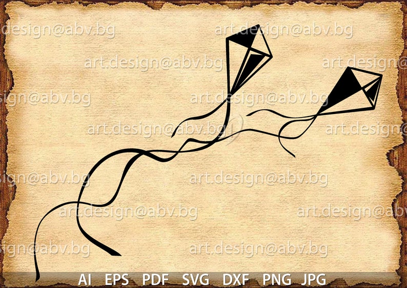 Vector KITES SVG AI Eps Pdf Dxf Png Jpg Download Files | Etsy