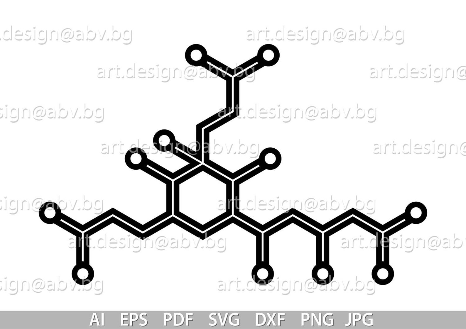 Vector MOLECULE BEER AI Png Eps Pdf Svg Dxf Jpg | Etsy