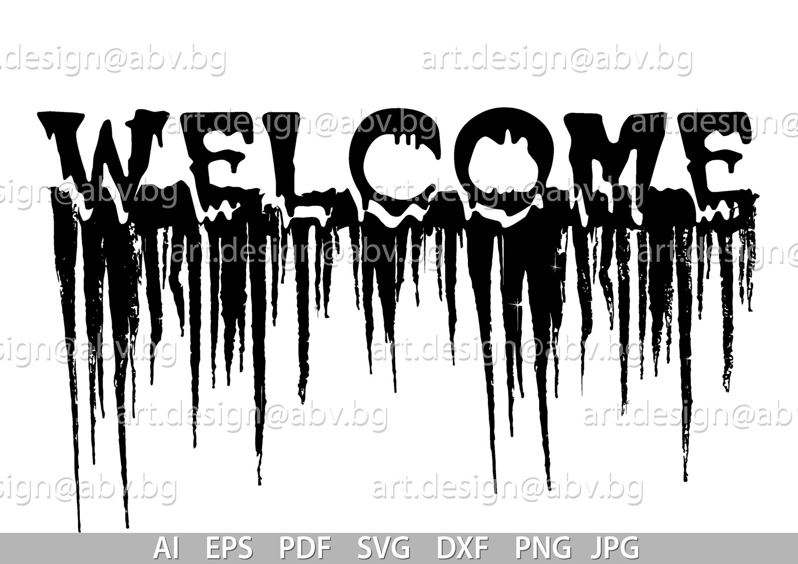 Vector WELCOME ICICLES Winter AI Eps Pdf Svg Dxf Png - Etsy