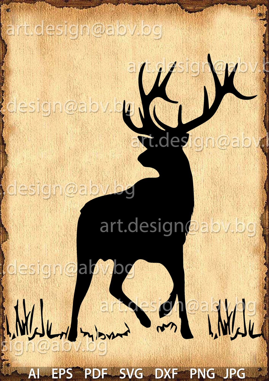 Vector DEER AI PNG Pdf Eps Svg Dxf Jpg Download - Etsy