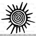 Vector SPIRAL SUN Symbol Ai Eps Svg Dxf Pdf Png Jpg Image - Etsy