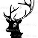 Vector DEER Stag Head Ai Eps Pdf Svg Dxf Png Jpg - Etsy