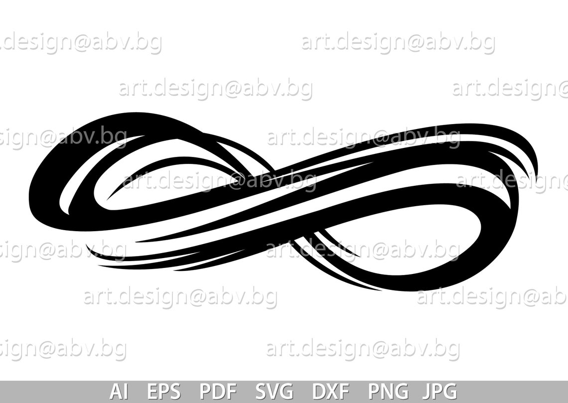 Vector INFINITY AI Eps Pdf Svg Dxf Png Jpg Download | Etsy