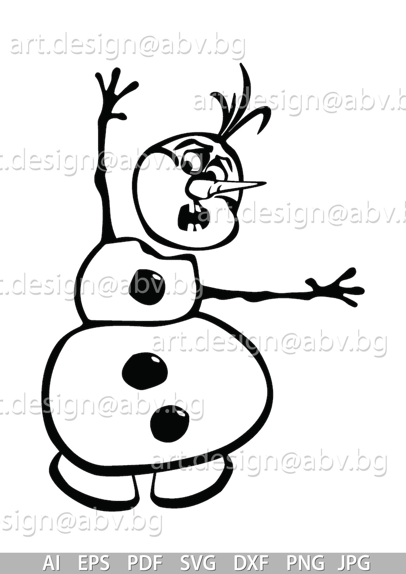 Vector SNOWMAN Ai Eps Pdf Svg Dxf Png Jpg Download | Etsy