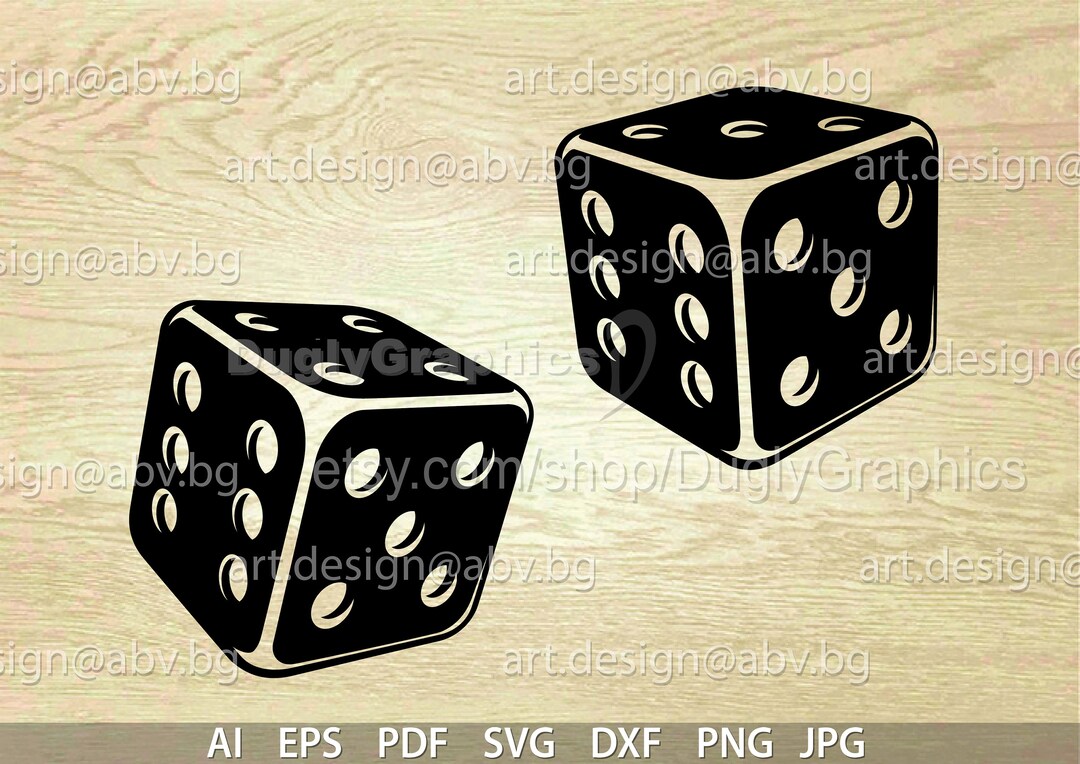 Vector DICE, 2 Variants, Ai, Eps, Pdf, SVG, Dxf, Png, Jpg Download ...