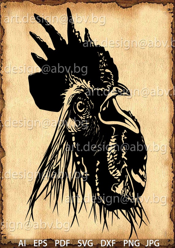 Vektor HAHN AI PNG eps pdf svg dxf jpg Download - Etsy.de