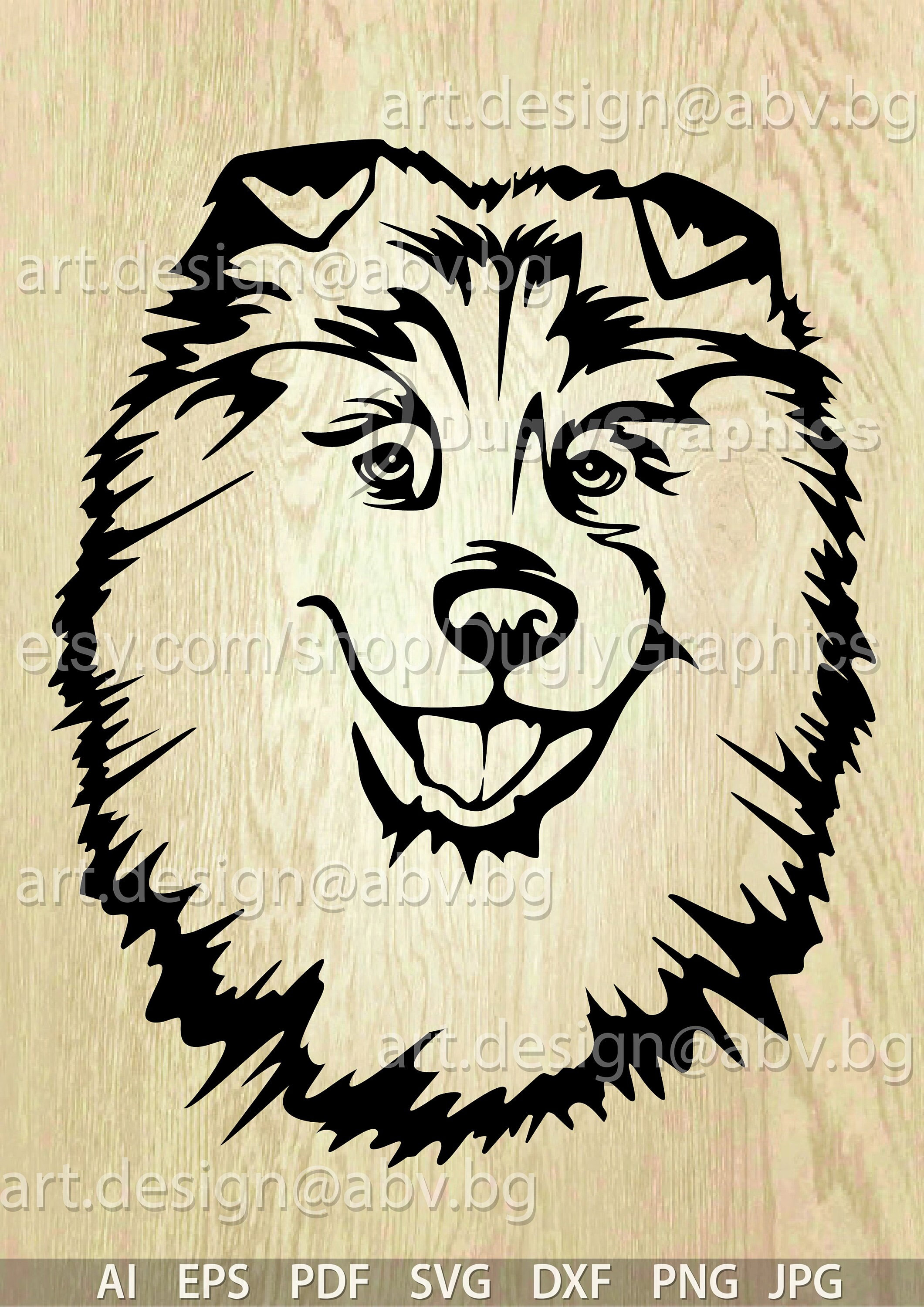 Vector SAMOYED Dog SVG AI Png Pdf Eps Dxf Jpg Download - Etsy Ireland
