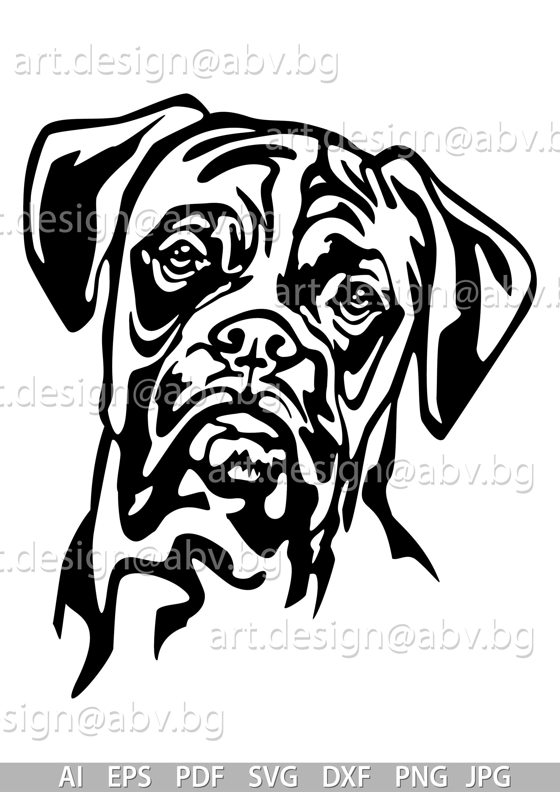 Vector DOG Boxer SVG DXF Ai Png Pdf Eps Jpg Download | Etsy Canada