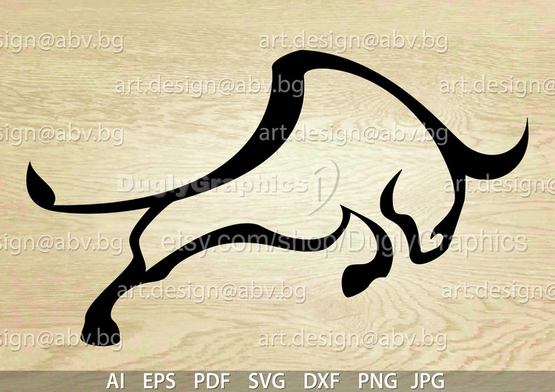 Vector BULL Buffalo AI Eps Pdf Svg Png Jpg Download - Etsy