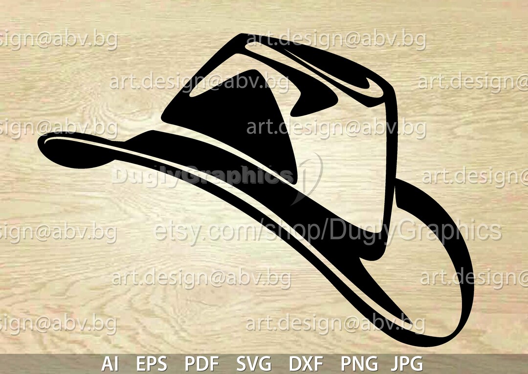Vector COWBOY HAT, AI, Pdf, Eps, Svg, Dxf, Png, Jpg Download, Digital ...