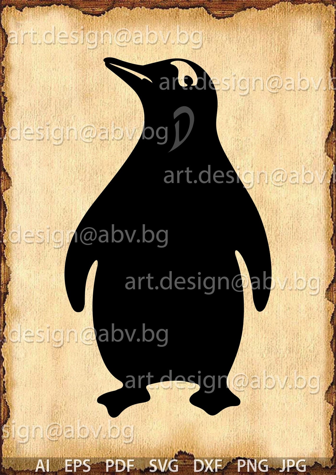 Vector PENGUIN AI Eps Pdf Svg Dxf Png Jpg Download - Etsy