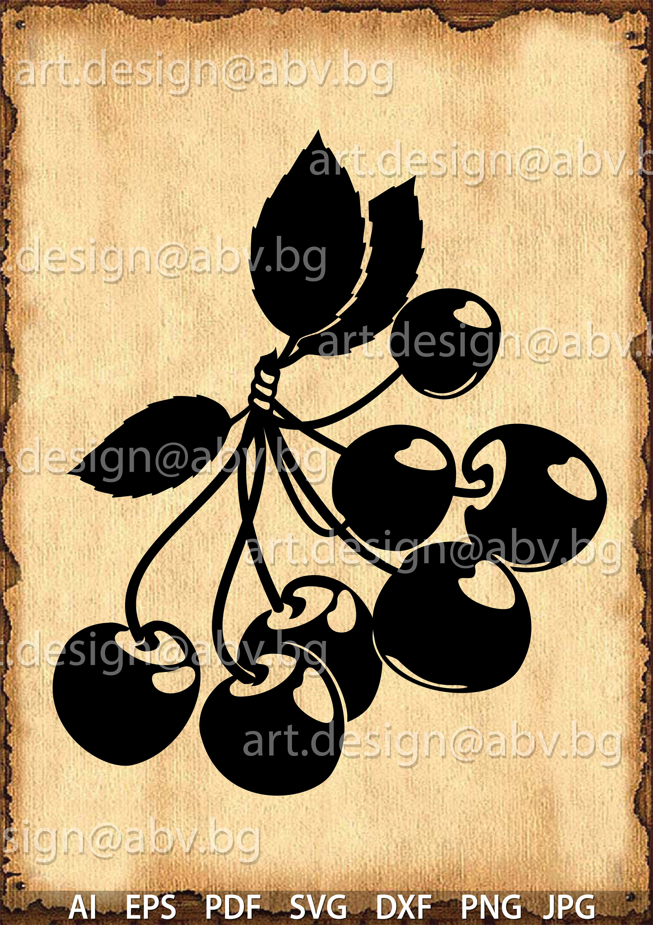 Vector CEREZAS ai eps pdf PNG svg dxf jpg Descargar - Etsy México