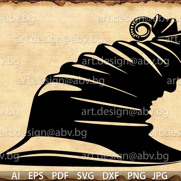 Curly Witch Hat - Etsy