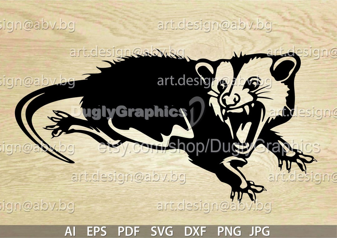 Vector POSSUM, Australian Marsupial, AI, Eps, Pdf, Svg, Dxf, Png, Jpg ...