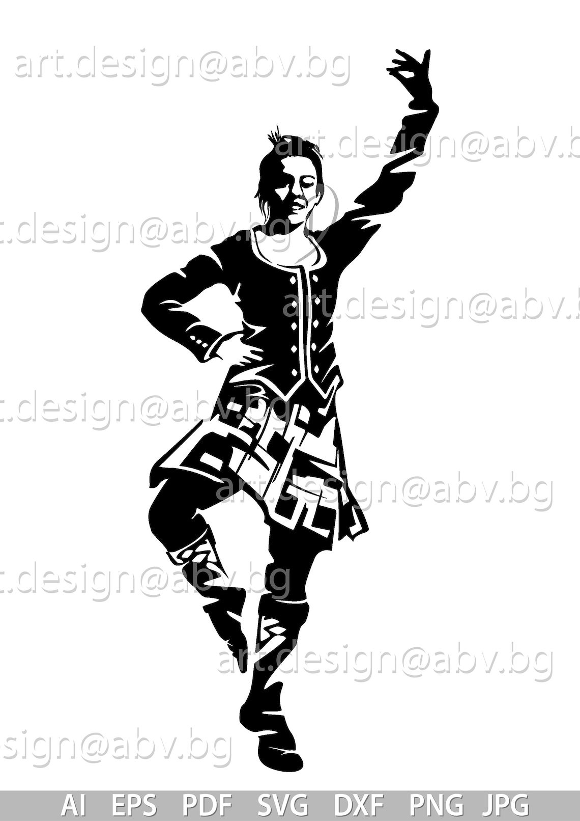 Vector HIGHLAND DANCER SVG Ai Eps Png Pdf Jpg Image - Etsy Australia