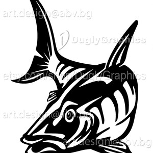 Vector BONEFISH, Ai, Eps, Pdf, Png, Svg, Dxf, Jpg Image Graphic Digital ...