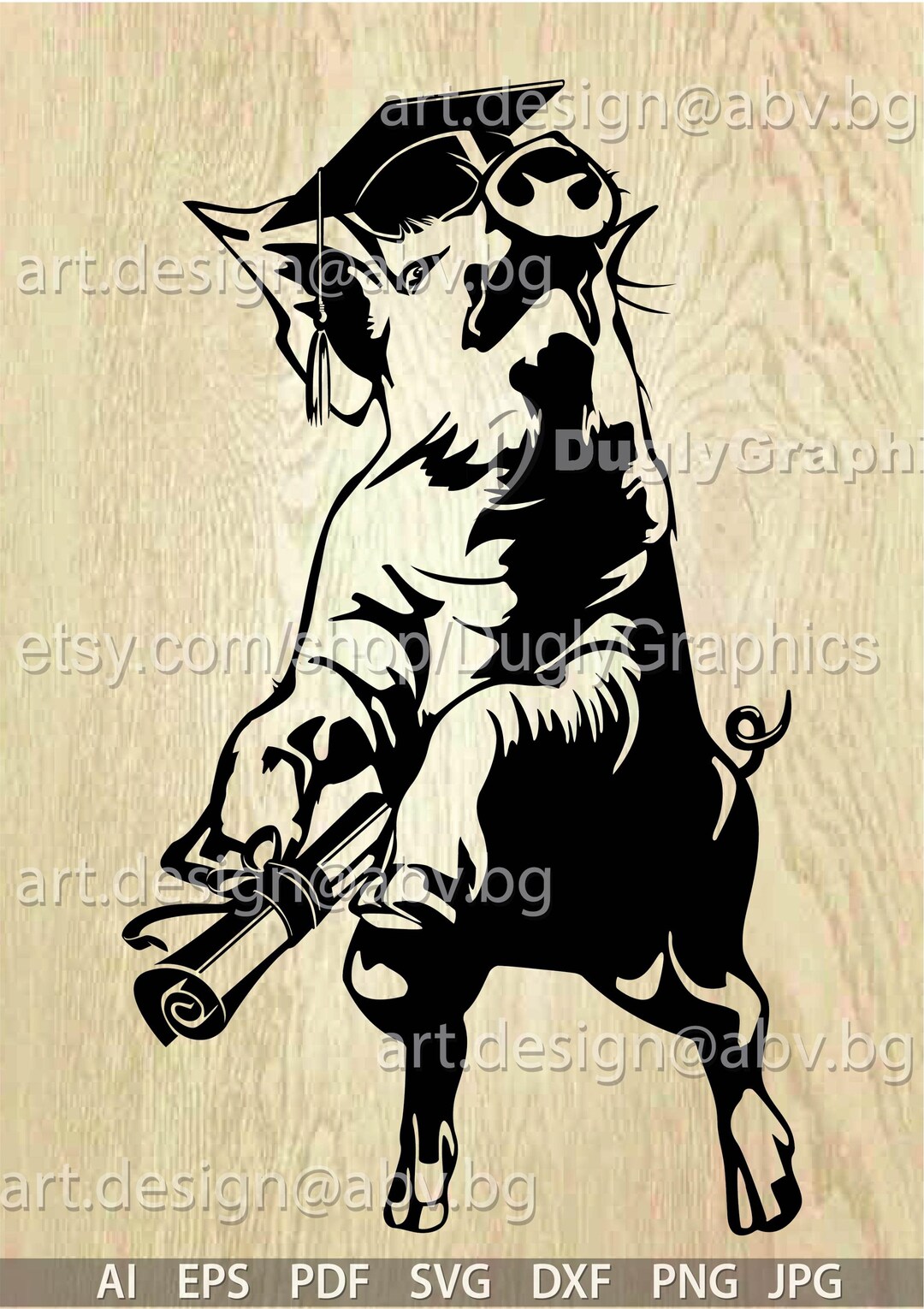 Graduation Pig Vector (ai, Eps, Svg, Png) (digital Download) - Etsy UK