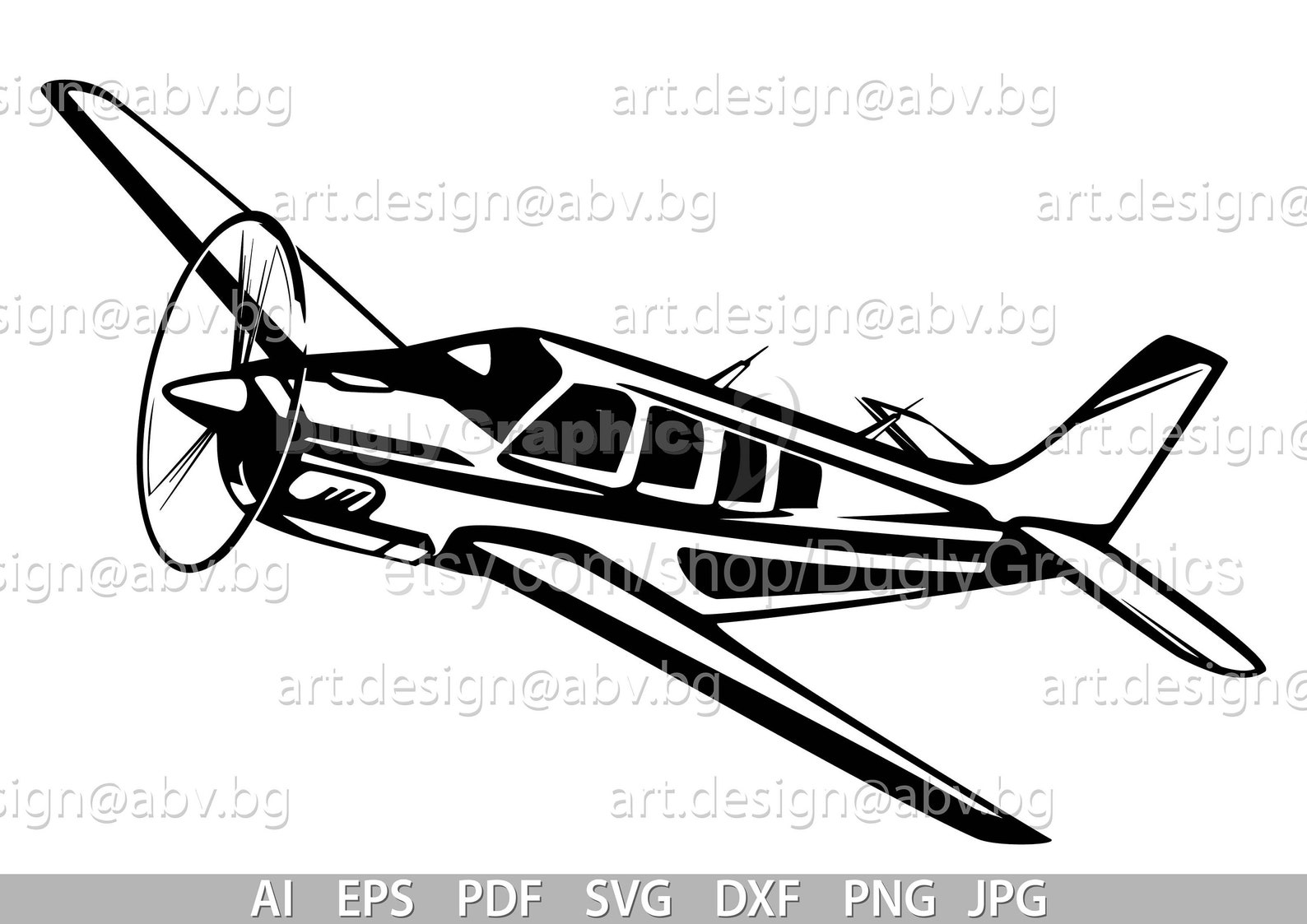Vector AIRPLAN Image SVG, Dxf, AI, Eps, Pdf, Png, Jpg Download Plane - Etsy