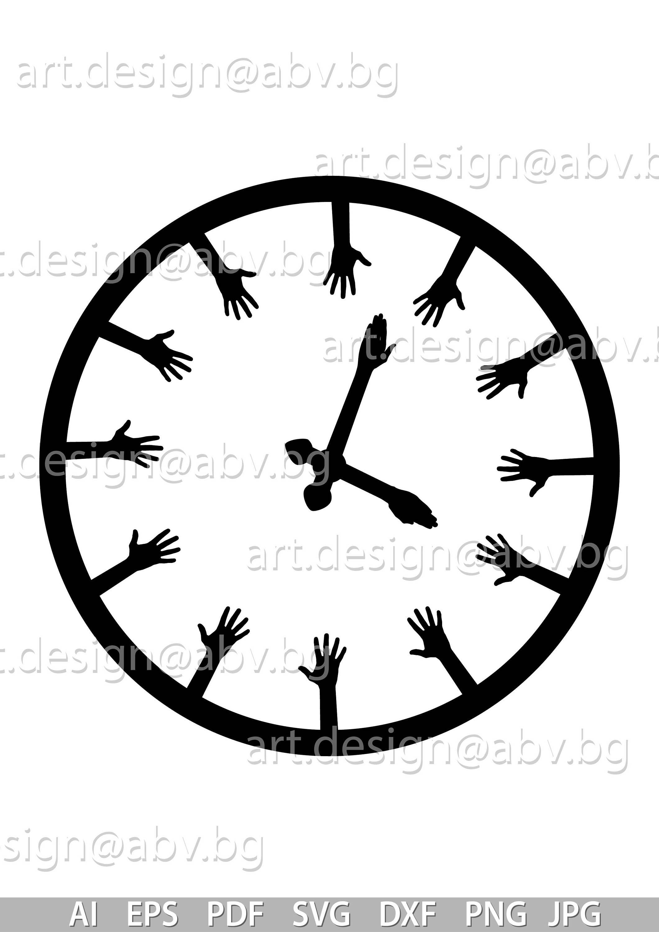 Vector WATCH From HANDS AI Eps Pdf Svg Dxf Png Jpg - Etsy UK