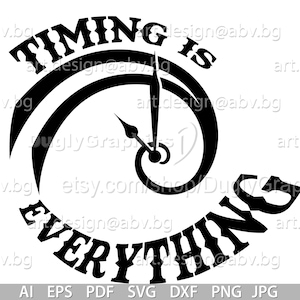 Vector TEXT "timing is Everything", AI, Eps, Pdf, SVG, Dxf, Png, Jpg ...